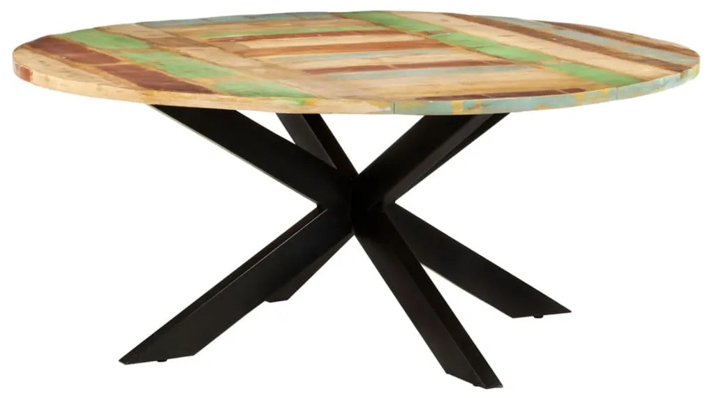 321685 vidaXL Jídelní stůl kulatý 175 x 75 cm masivní recyklované dřevo