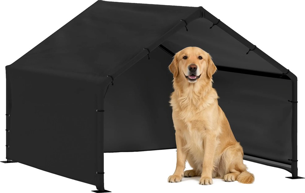 PawHut psí bouda 125 × 110 × 93 cm s voděodolným a UV krytem – pro psy do 30 kg | Aosom