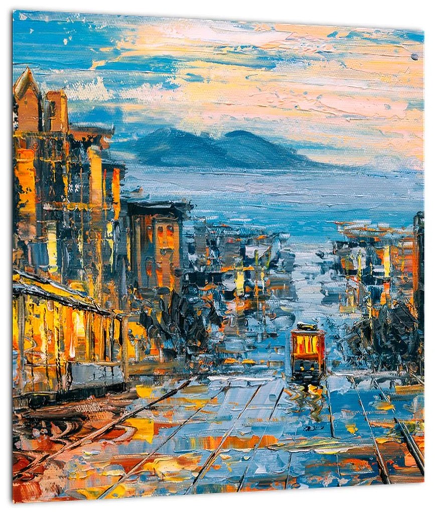 Obraz - Cable Car, San Francisco (30x30 cm)