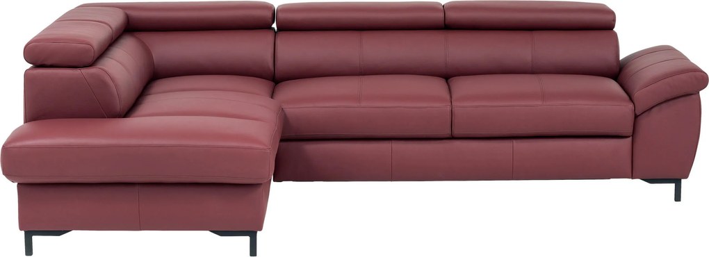 XXXLutz ROHOVÁ SEDAČKA, kůže, bordeaux Celina Home - Sedací soupravy - 000501003402