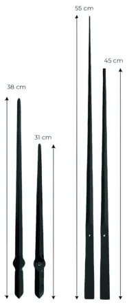 Moderní designové nástěnné hodiny | CLOCK-HANDS-LARGE-METAL