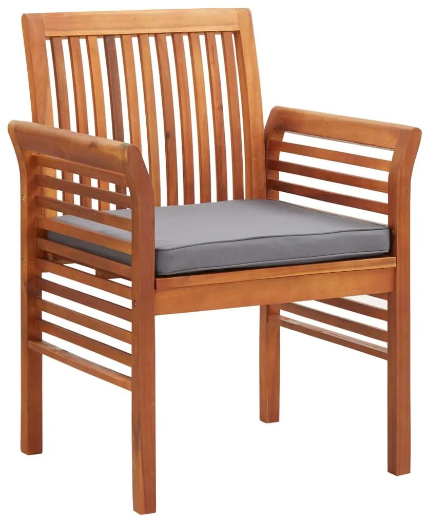 Zahradní jídelní židle s poduškami 8 ks masivní akáciové dřevo,  3120453