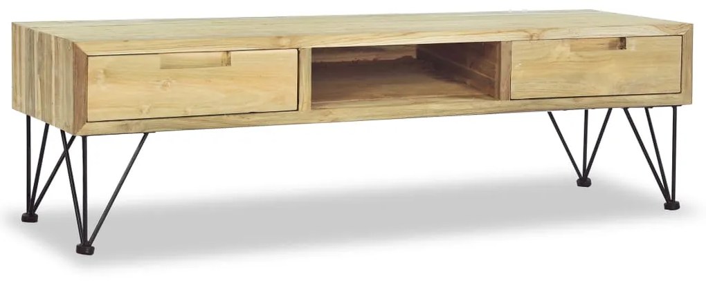 vidaXL Marketos TV stolek 120 x 35 x 35 cm masivní teak
