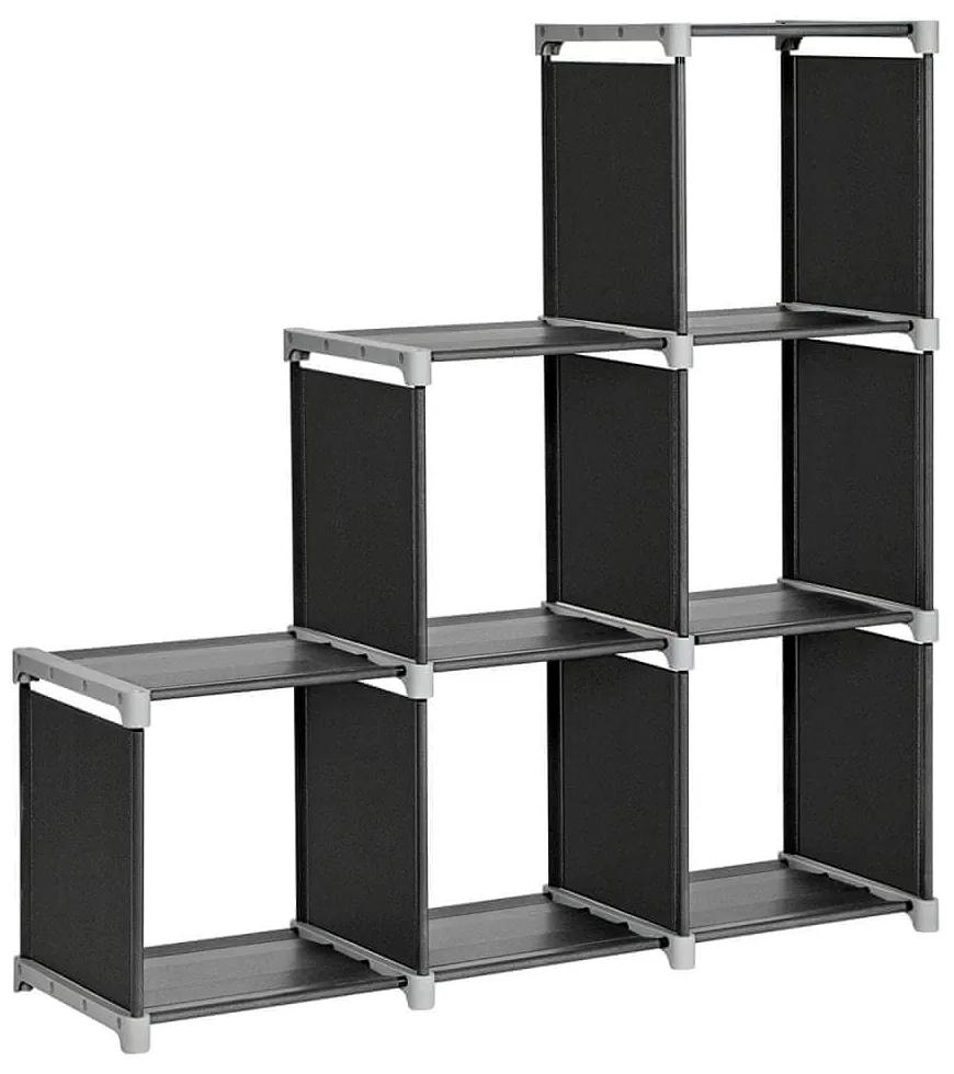 Artenat Multifunkční skříň Momés, 105 cm, černá / šedá