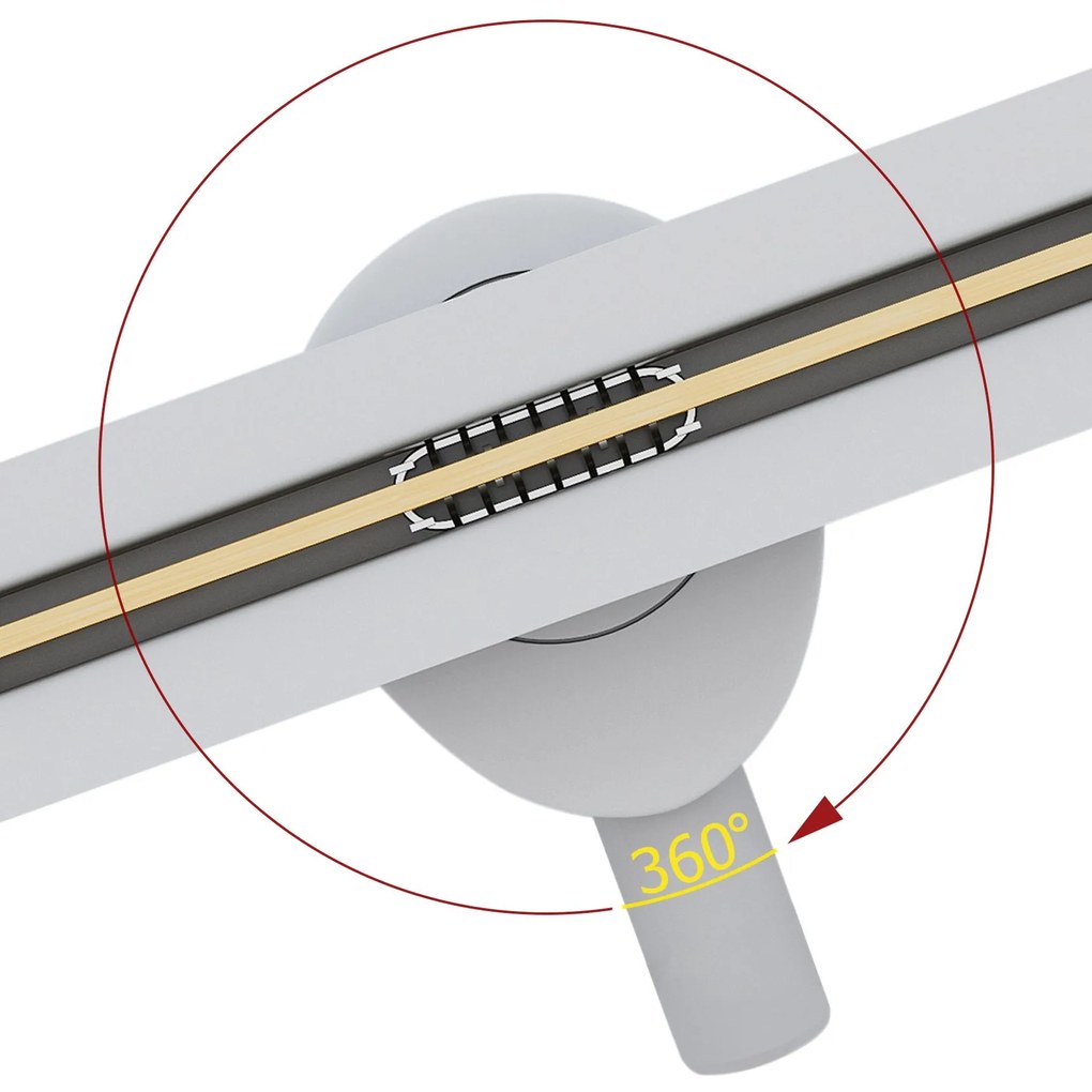 Odtokový žlab REA Neo Ultra Slim Pro 60 cm, zlatá kartáčovaná