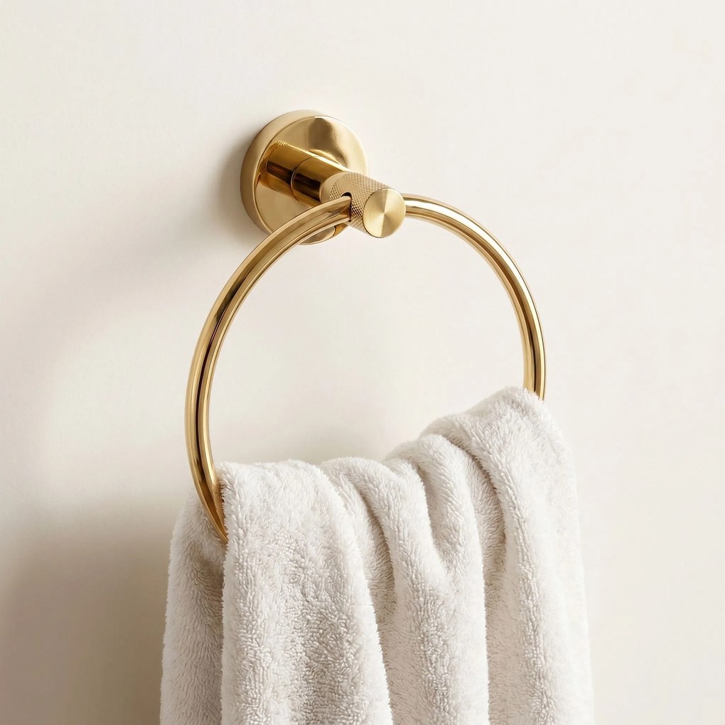 Rea Rea, Koupelnový věšák Ring 6610 Modern Gold, REA-66001