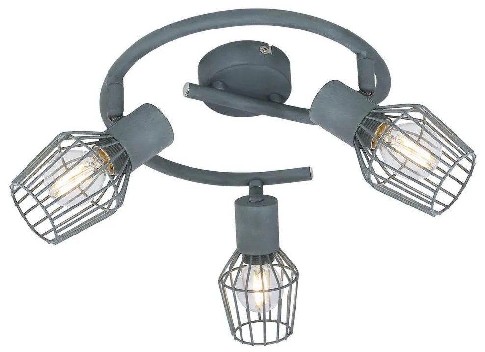 Candellux Bodové svítidlo VIKING 3xE14/40W/230V šedá CA0737