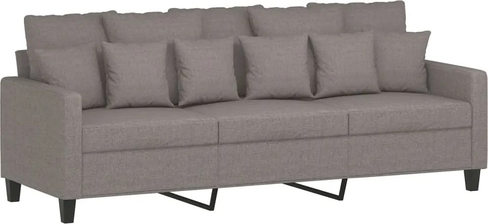3dílná sedací souprava s poduškami taupe textil 3201679