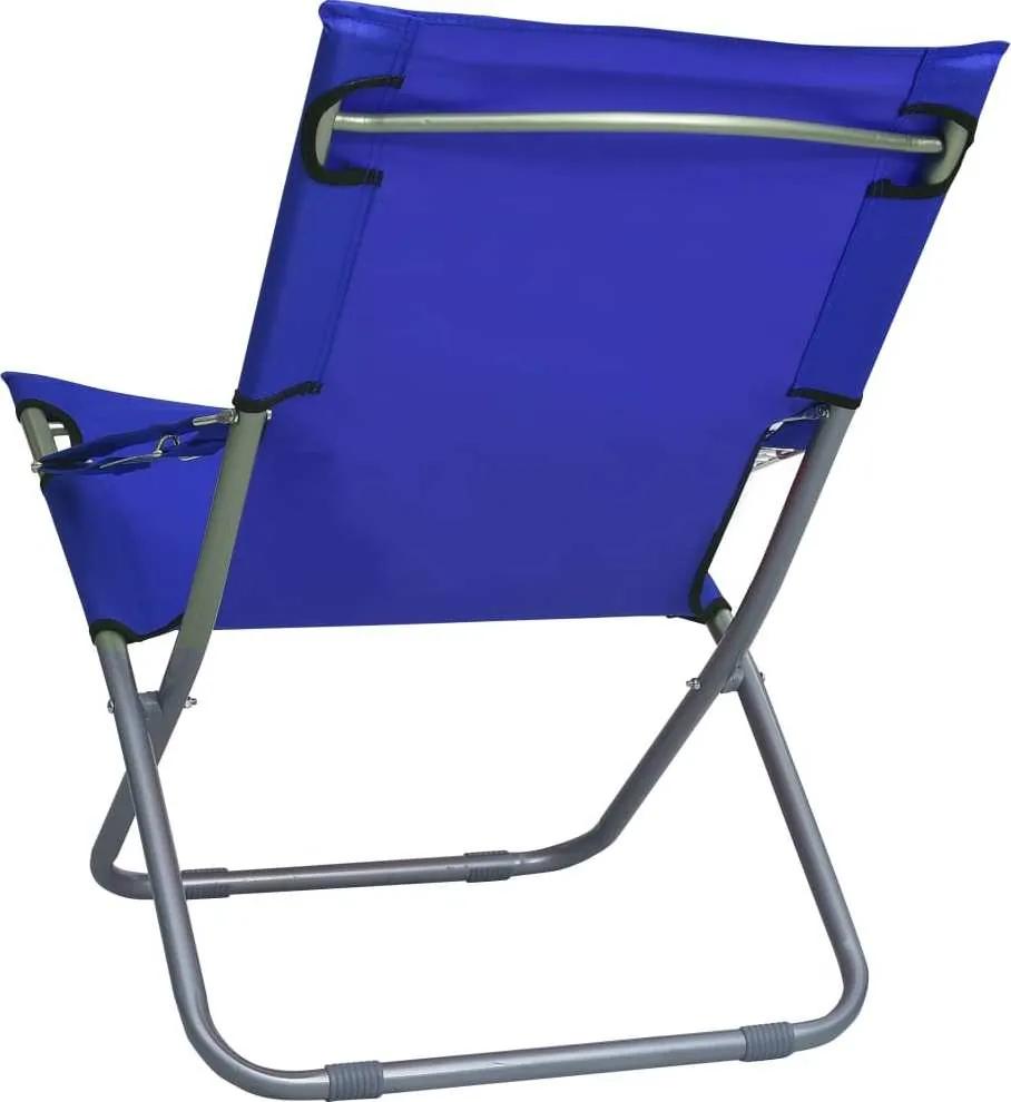vidaXL Skládací plážové židle 2 ks textil [47902] Barva: Hnědá