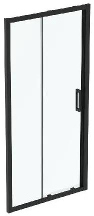 Ideal Standard Connect 2 - Posuvné sprchové dveře, dvoudílné, 1050 mm, černá/čiré sklo K9274V3
