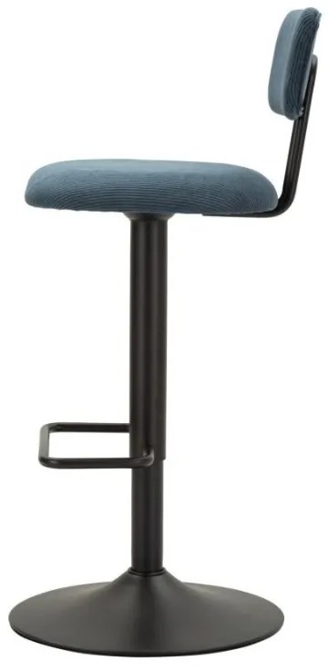 Designová barová otočná židle Caelius modrá