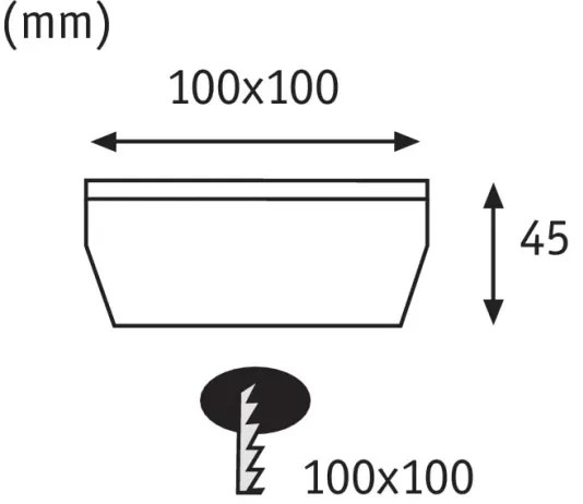 Paulmann 93774 - LED/0,24W IP67 Solární nájezdové svítidlo CUBE 1,2V