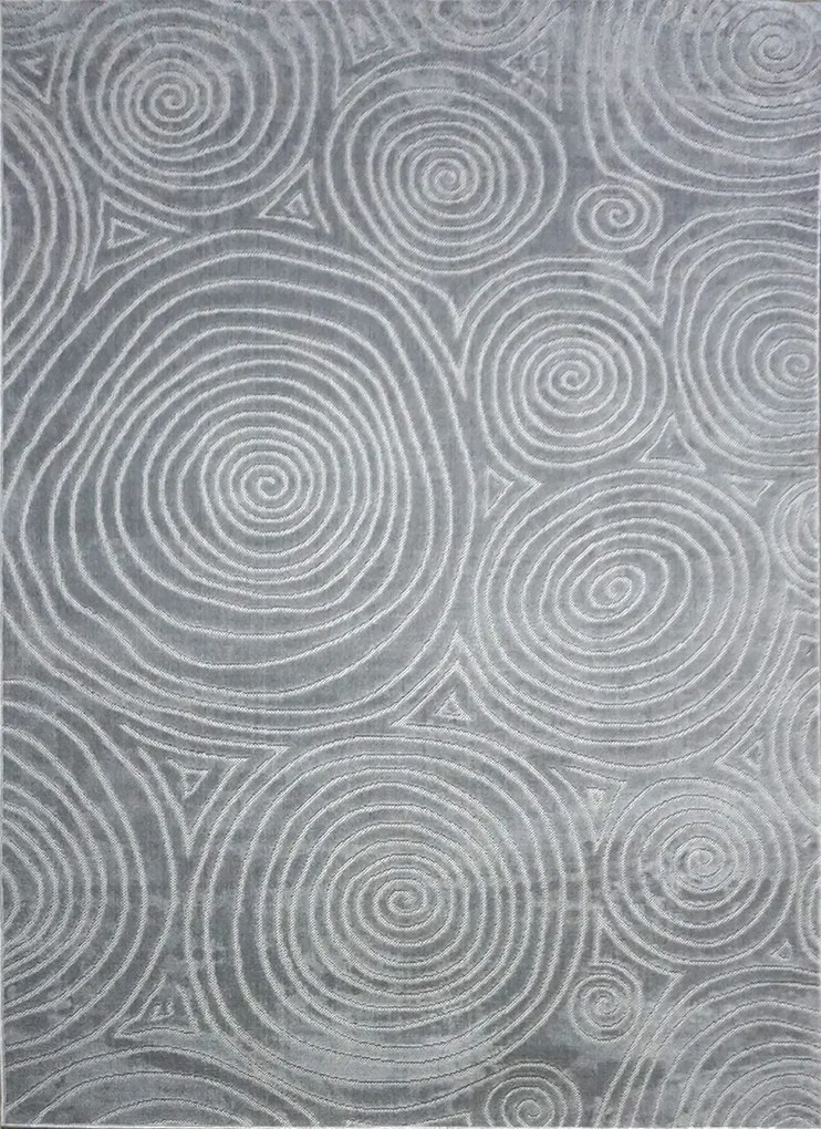 BE Koberec Zen Garden Collection 2404 GREY - šedý obdélníkový Rozměr: 200x290 cm