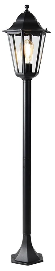Chytrá stojící venkovní lampa černá 120 cm vč. Wifi ST64 - New Orleans