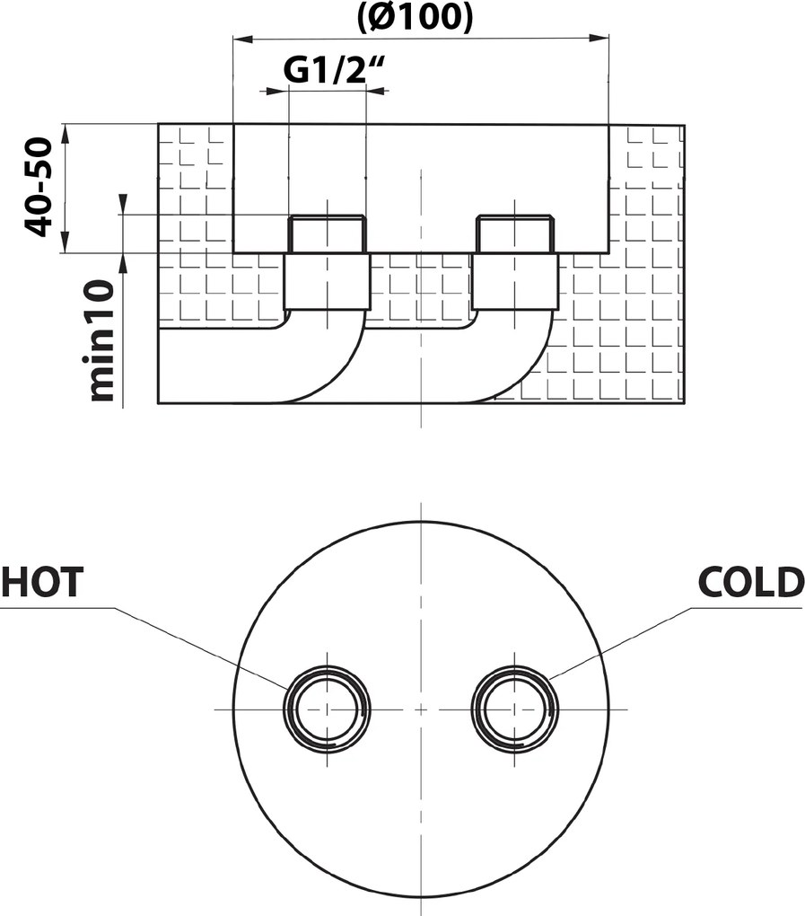 Sapho, CETO vanová baterie s připojením do podlahy, 1175 mm, černá matná, BV357B