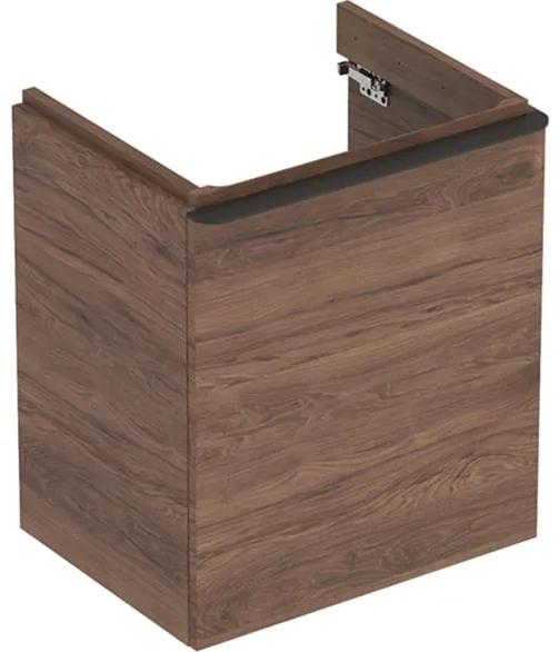 Geberit Smyle Square Koupelnová skříňka pod umyvadlo 53,6 cm pravá, ořech hickory 500.365.JR.1