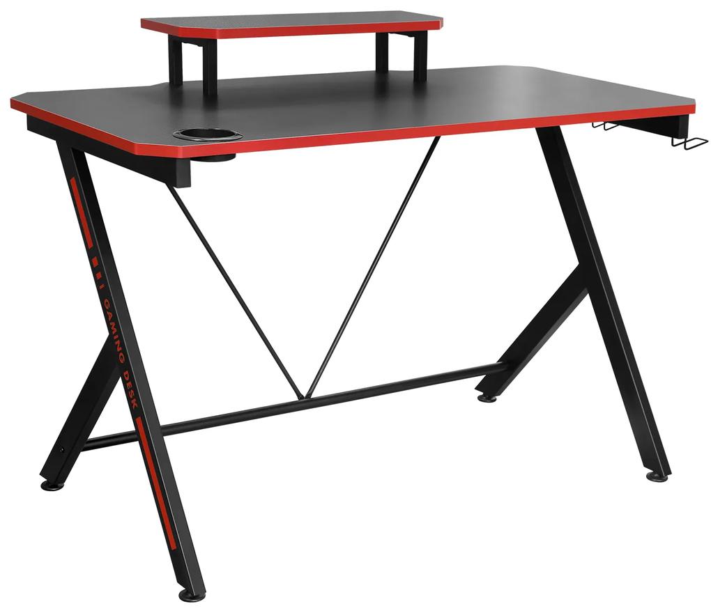 IDEA Herní stůl LAS VEGAS černá/červená