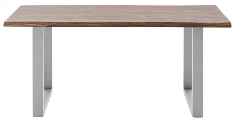 Jídelní stůl z palisandru 140x90 Bollywood šedé nohy