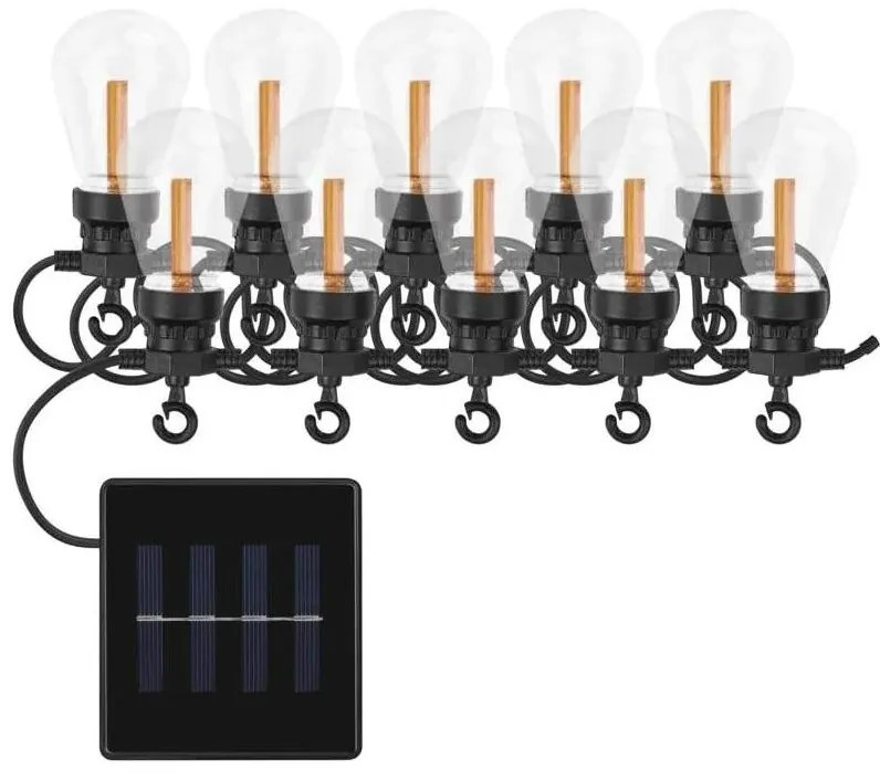 LED Solární dekorační řetěz 10xLED/0,6W/1,2V 4,5m IP44 800 mAh
