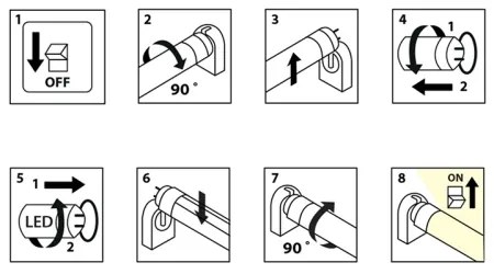 LED trubice zářivka McLED GLASS LEDTUBE 150cm 23W (58W) T8 G13 neutrální bílá ML-331.048.89.0 EM/230V