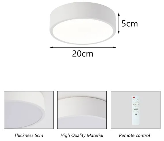 Brilagi - LED Stmívatelné svítidlo POOL LED/18W/230V 3000-6000K 20 cm bílá + DO