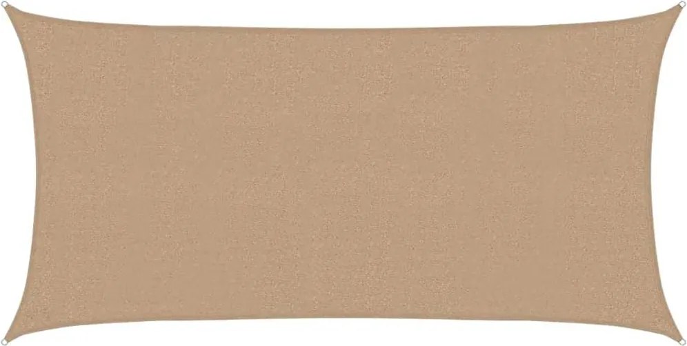 Stínící plachta 160 g/m² taupe 2,5 x 5 m HDPE 311401