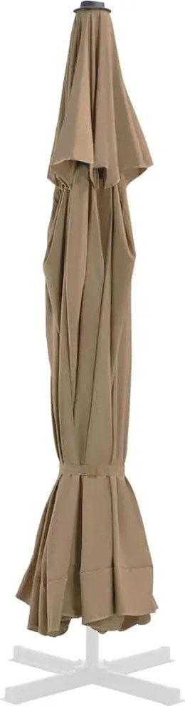 Náhradní potah na zahradní slunečník taupe 515 cm 312541