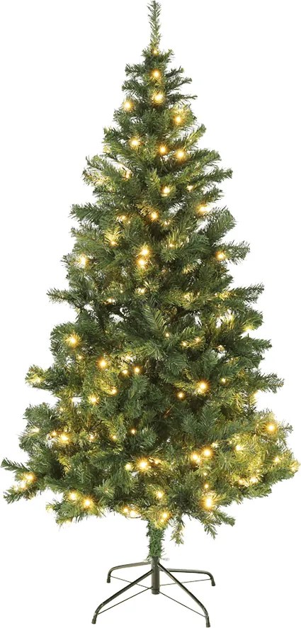 Vánoční stromek se světýlky, zelená, 180 cm, LED450, CHRISTMAS TYP 5