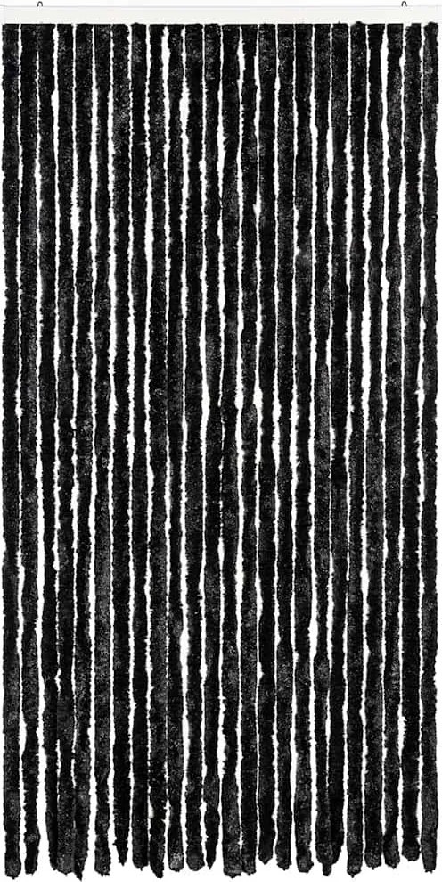 Závěs proti hmyzu antracitový 100 x 220 cm Chenille 284290
