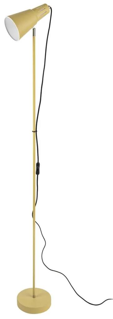 LEITMOTIV Stojací lampa Mini Cone – žlutá ∅ 24 × 147,5 cm