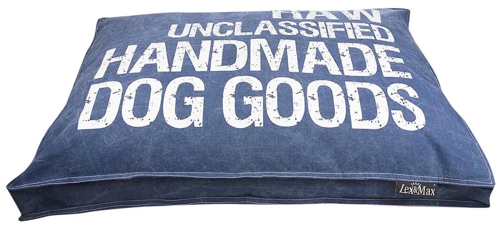 Lex & Max Luxusní potah na pelíšek pro psa Lex & Max Raw 75 x 50 cm | modrý
