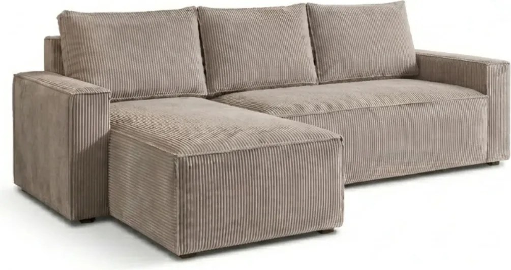 Rohová rozkládací sedací souprava do L BELLEZA, 232 cm, s úložným prostorem Roh pohovky: Pravý roh, Barva látky Poso: Tmavě zelená (Poso 14)