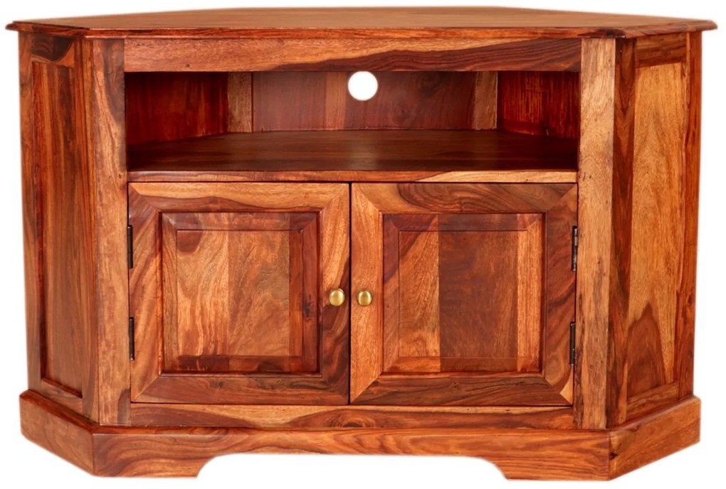furniture-nabytek.cz - Rohový tv stolek z masivu palisandr 110x70x50