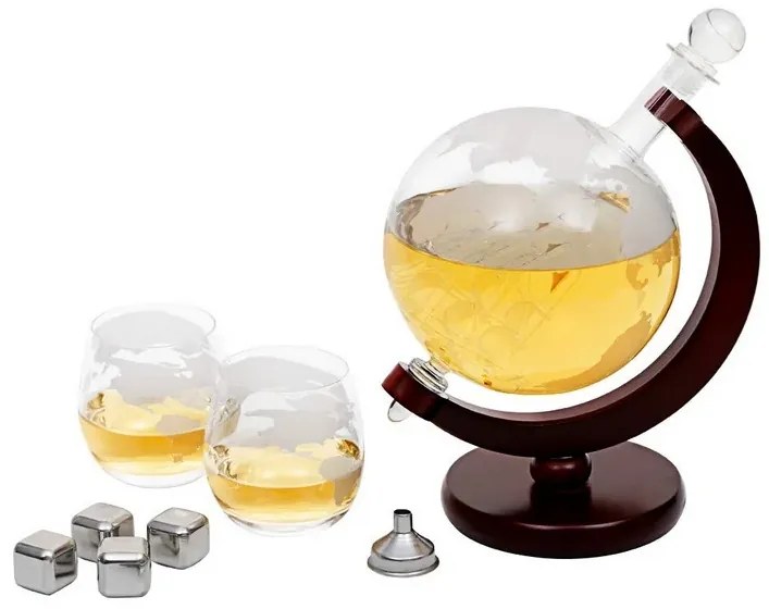 Dekantér na whisky se skleničkami - YBS001