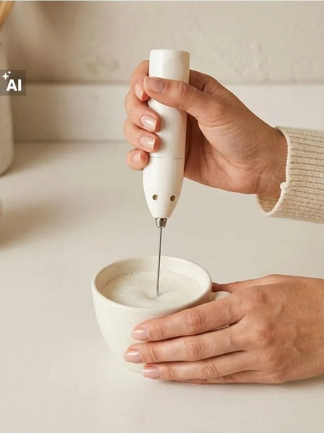 Sinsay - Elektrický napěňovač mléka s vyměnitelnými nástavci - bílá