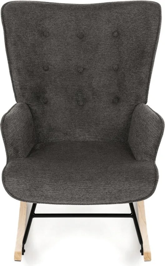 Houpací křeslo AK-373 GREY2, látka, šedá (67 x 85) cm