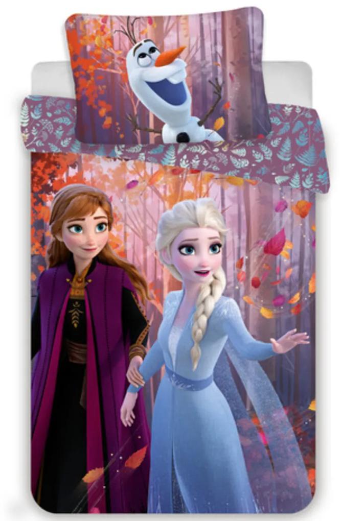 Povlečení Ourbaby Frozen Elsa and Anna mix barev 200x140 + 90x70 cm