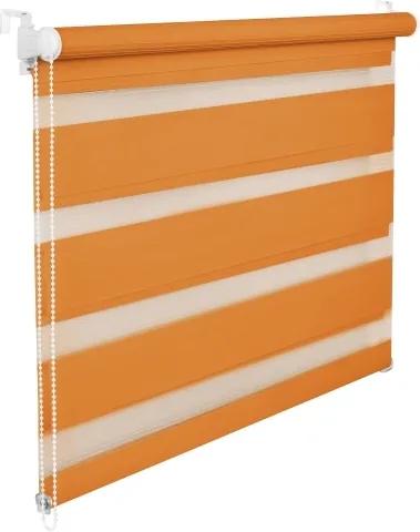 ZEBRA-SHOP Roleta DEN A NOC / MINI / STANDARD / oranžová / BH 1207 Barva mechanizmu: bílá, Výška: 150, Šířka: 100