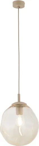 Brilagi - Lustr na lanku VULCANO 1xE27/15W/230V pr. 25 cm béžová/kouřová béžová
