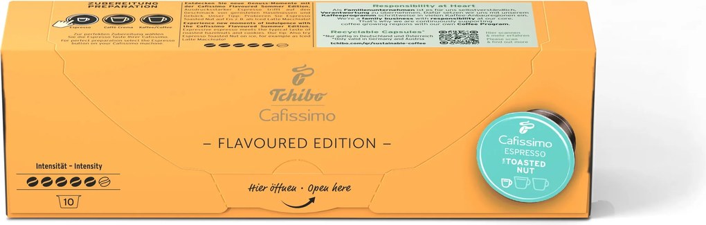 Cafissimo Flavoured Espresso – Tostaed Nut – 80 kapslí - Intenzita: 5/6