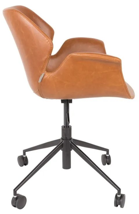 Hnědá kancelářská židle Zuiver Office Chair Nikki