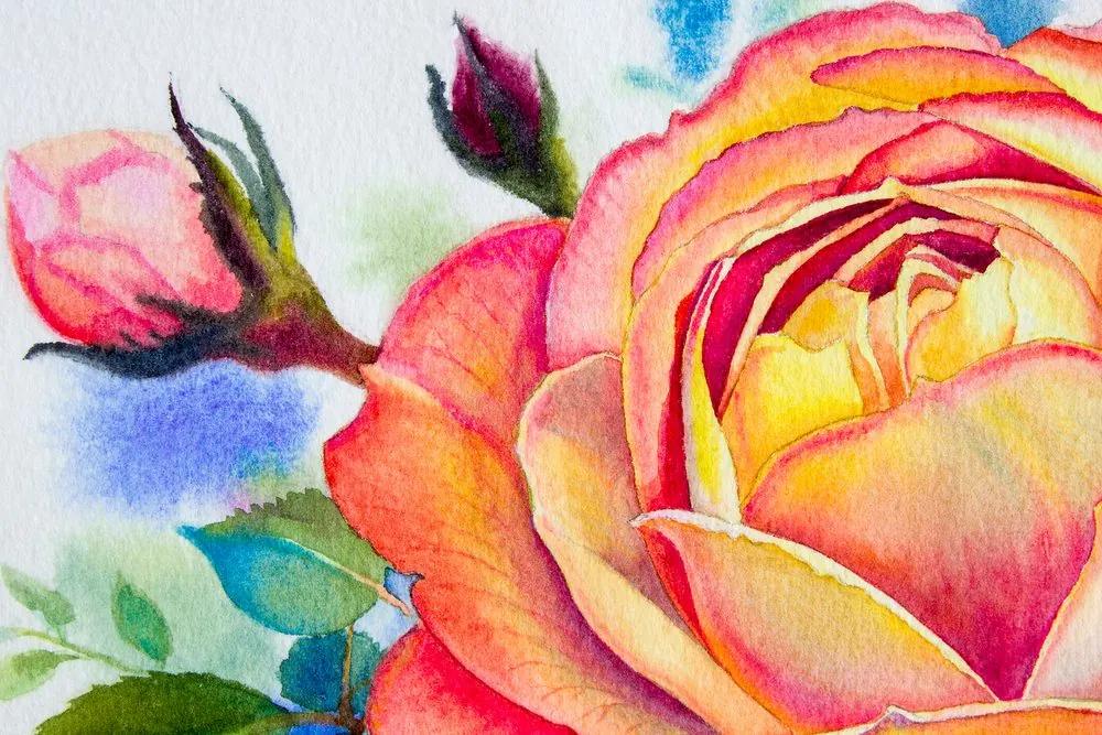 Obraz růže v růžových odstínech Varianta: 60x40