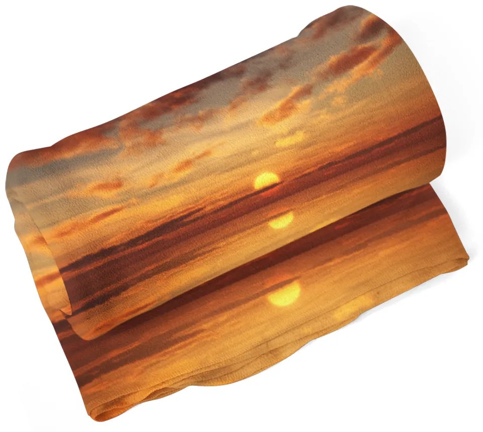 Deka SABLO - Oranžové slunce 190x140 cm