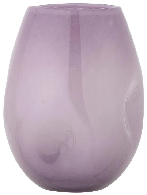 Fialová skleněná váza Bloomingville Lilac 22 cm