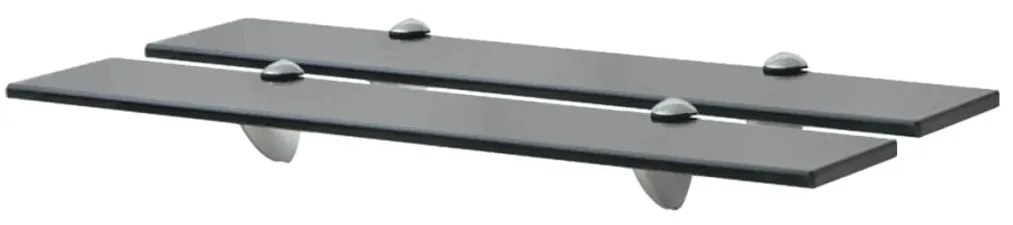Plovoucí police 2 ks sklo 60 x 20 cm 8 mm 3051529