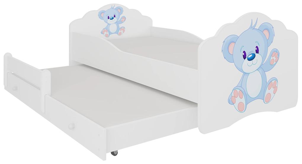 Dětská postel s matracemi CASIMO II 160x80 Motiv: BALETKA S JEDNOROŽCEM