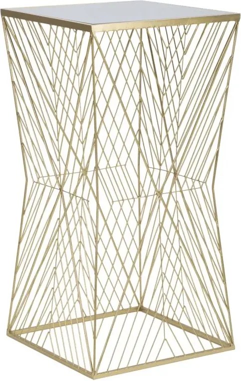 Odkládací stolek Lines 50 cm zlatý