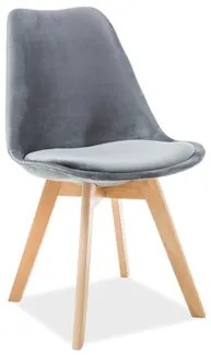 Jídelní židle DIOR buk/šedá
