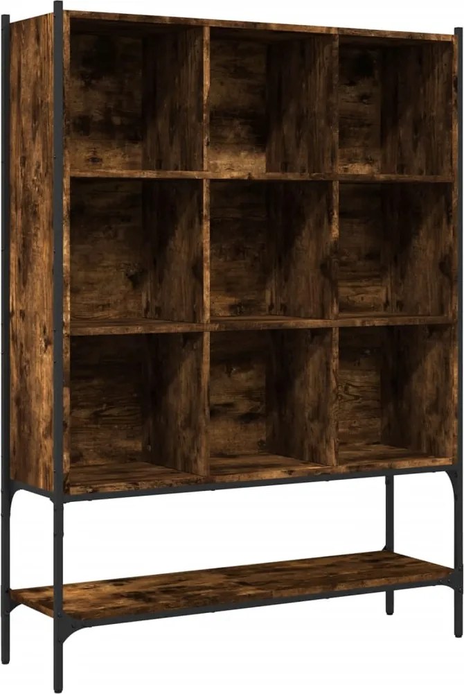 Knihovna kouřový dub 102 x 30 x 141,5 cm kompozitní dřevo 3214331