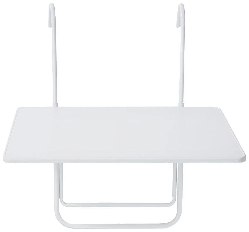 FLORABEST® Závěsný stolek na balkón (bílá), Barva: bílá - 4032611270004